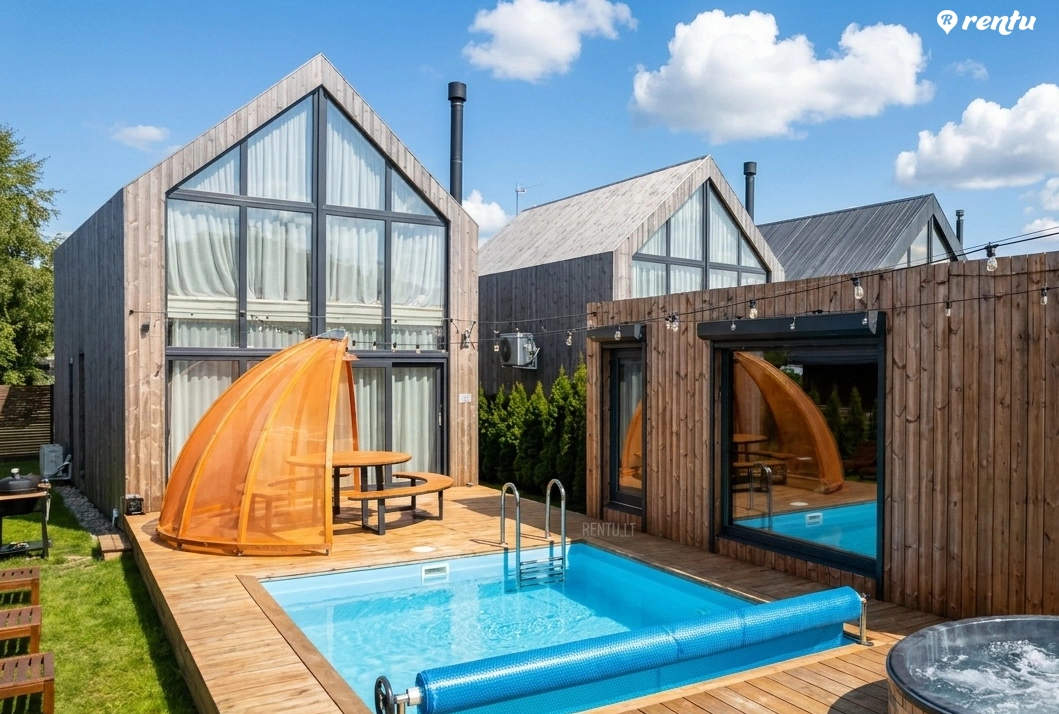 Dream House Palanga nuoma – poilsis su baseinu, pirtimi, jacuzzi ...